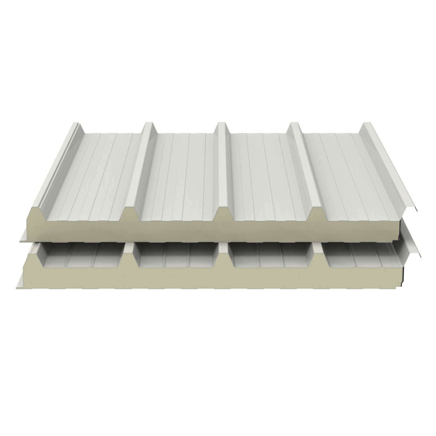 Pitched roofing panel - ISOCOP FARM COAT - Isopan - galvanised steel / polyurethane / with ...