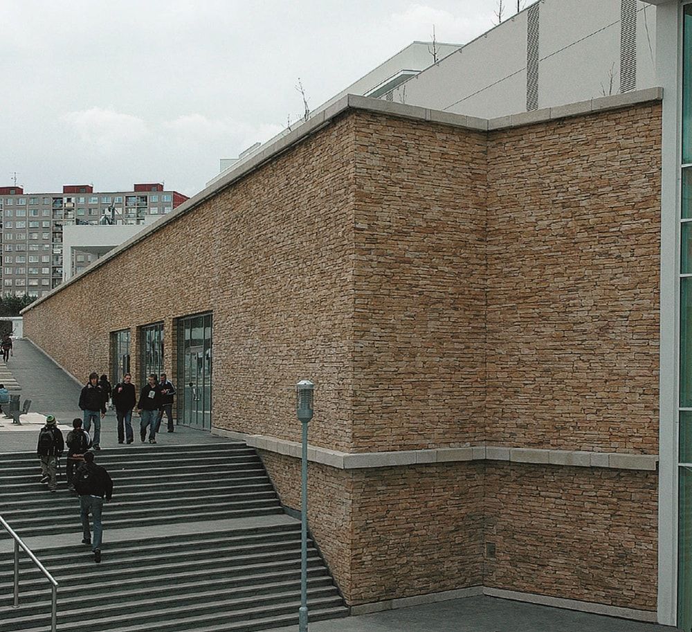 Concrete wall cladding - CLASSIC : ISOLA GOLD - Mathios SA - exterior ...