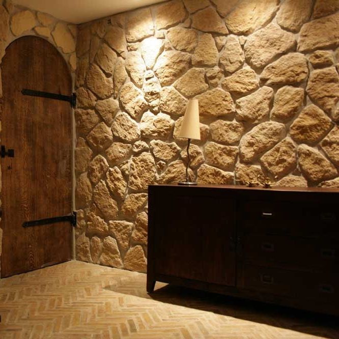 Concrete wall cladding - CLASSIC : FIELDSTONE CHAMPAGNE - Mathios SA ...