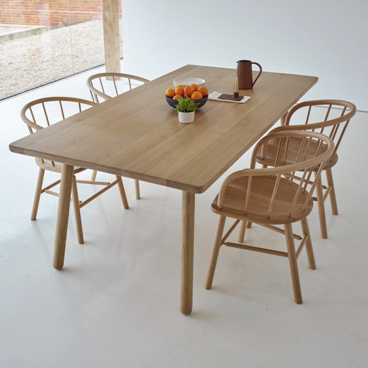 Contemporary dining table - One - ANOTHER COUNTRY - oak / ash / oak base