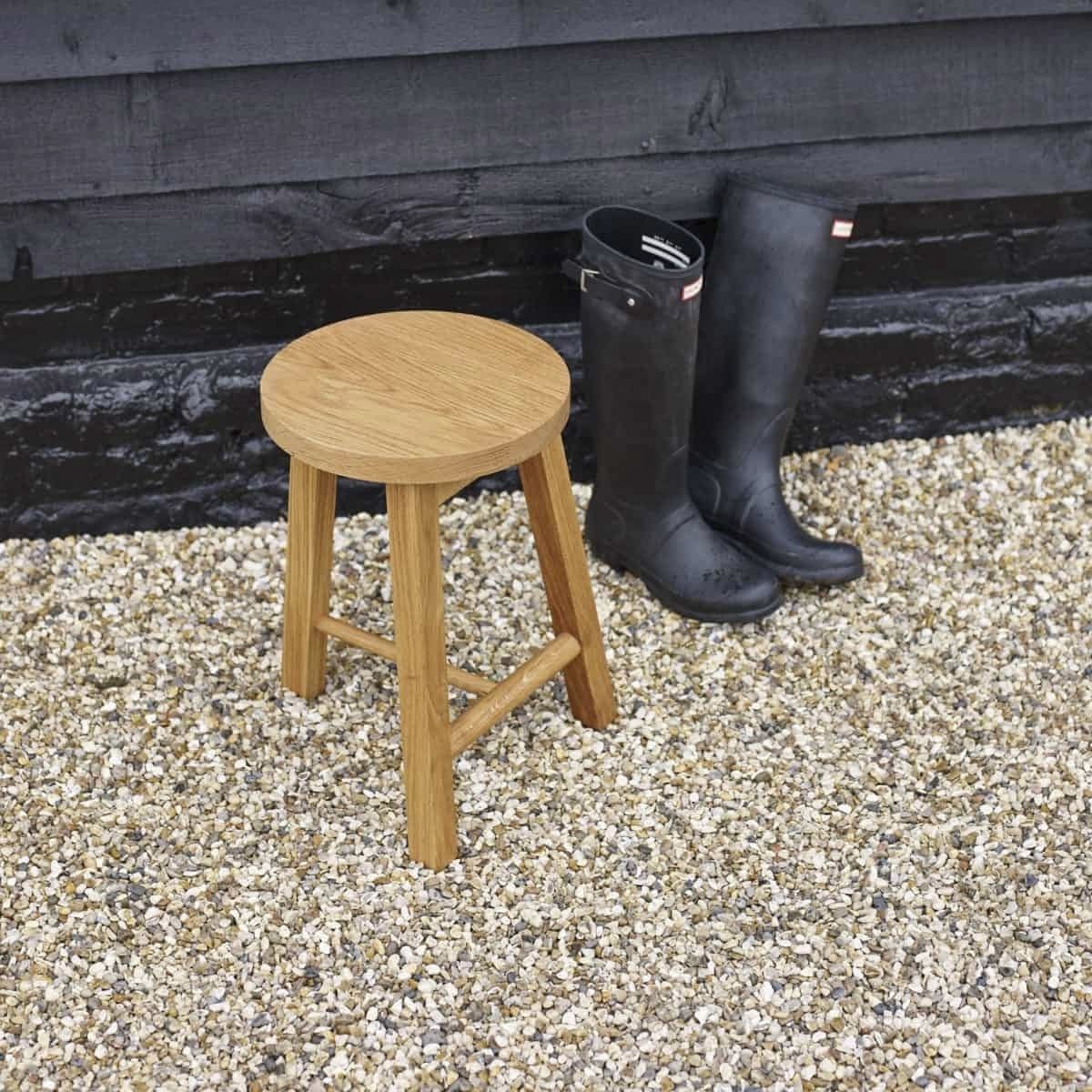 Contemporary stool - Two - ANOTHER COUNTRY - oak / ash / oak base