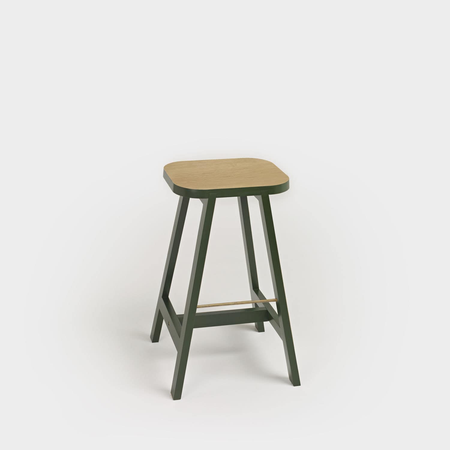 Contemporary bar stool - Three - ANOTHER COUNTRY - beech / oiled wood ...