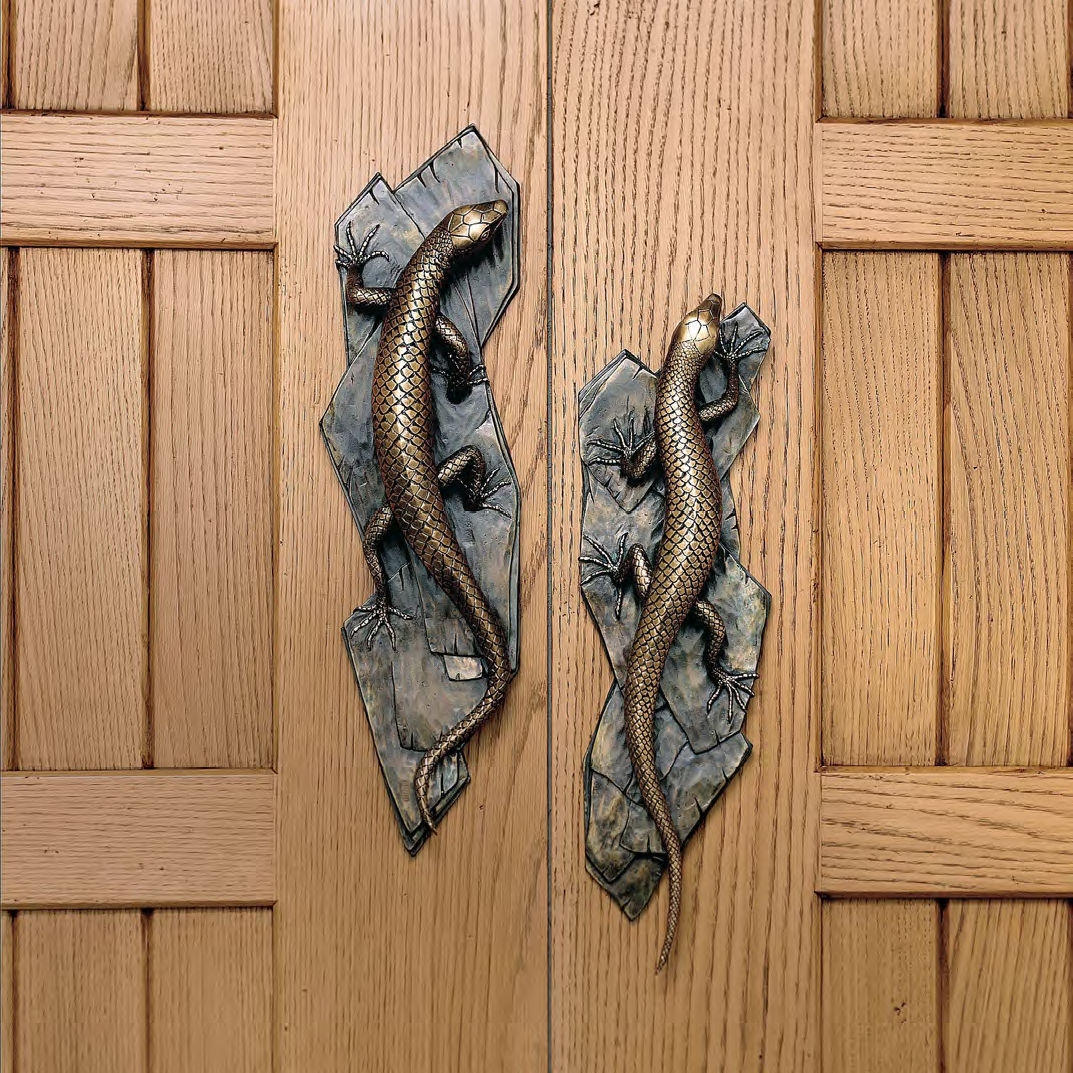 Door pull handle - LIZARD : ENTRY WAY - Martin Pierce - bronze ...