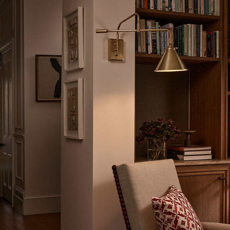 Contemporary wall light - CHETHAM LIBRARY - VAUGHAN - indoor / brass ...