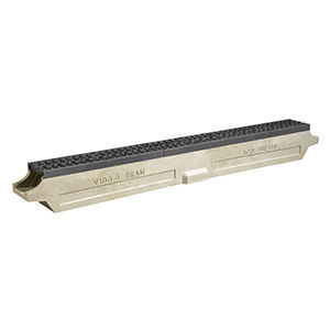 Drainage channel with grating - V100G - ACO Building Drainage - polymer ...