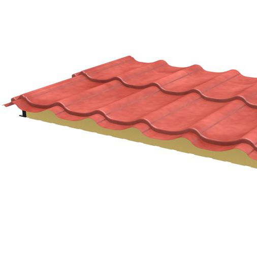 Roof sandwich panel - JI PERMAPAN - Joris Ide - galvanized steel facing ...