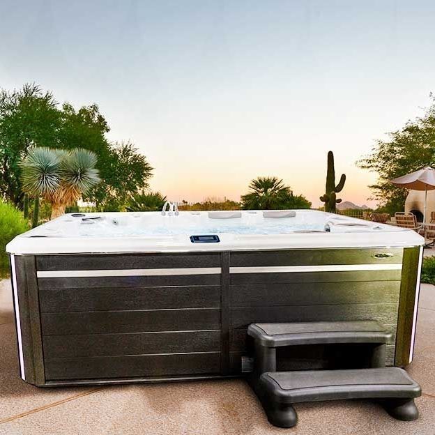 Built In Hot Tub H970 Clairazur Above Ground Rectangular 8 Person