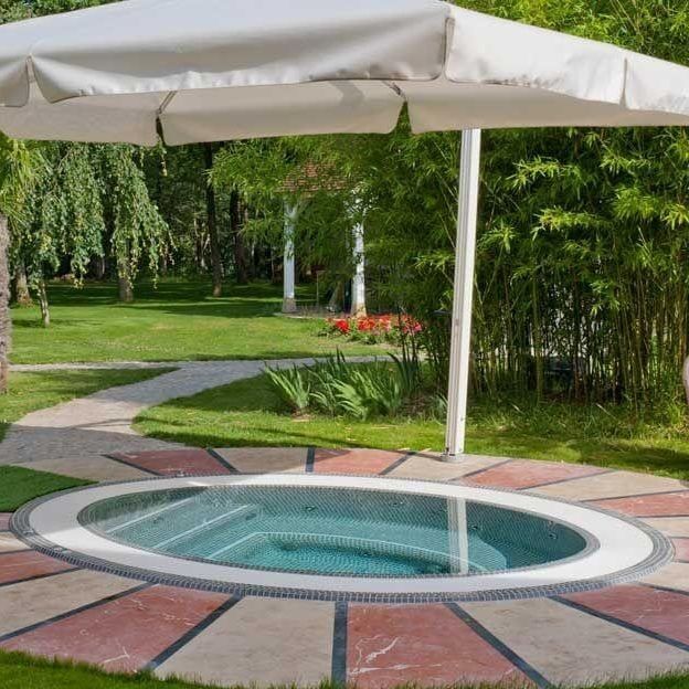 Built In Hot Tub Mosaic 360 Clairazur Oval 8 Person Mosaic