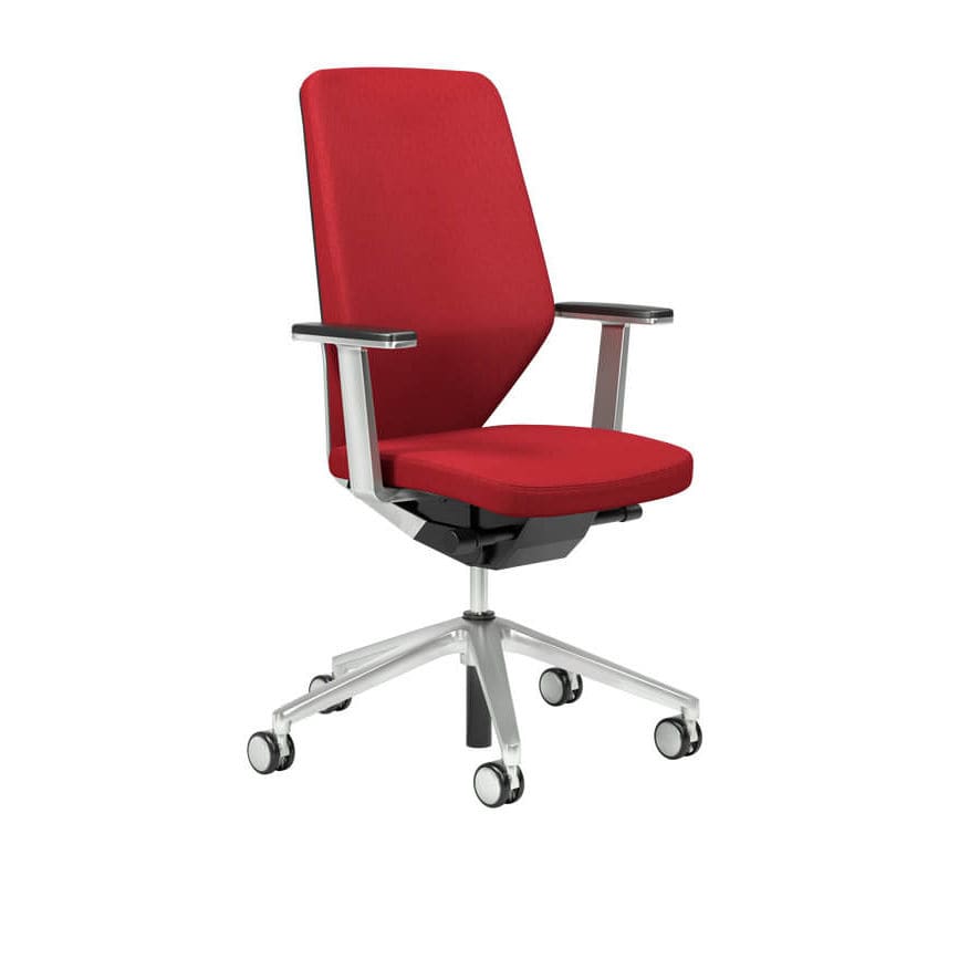 Contemporary office chair - 656 - Stoll Giroflex - fabric / leather ...