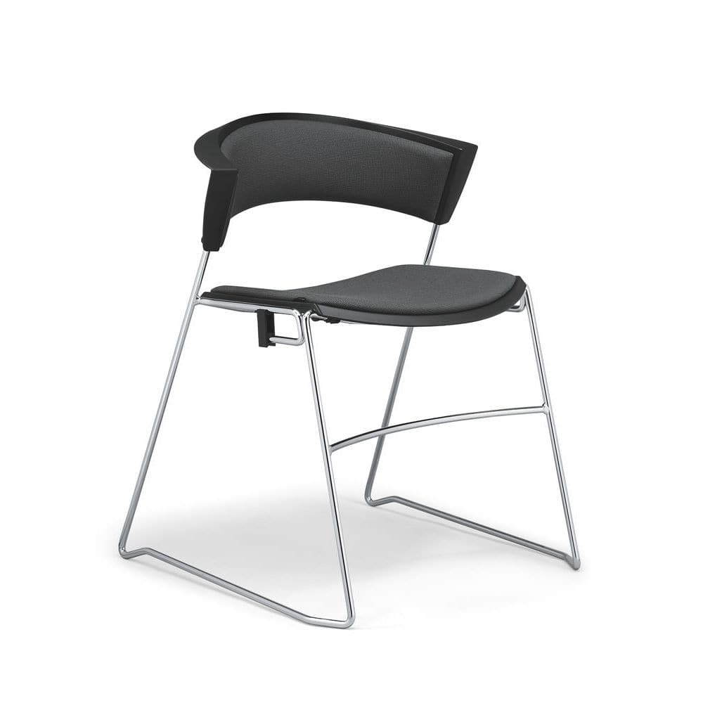 Contemporary visitor chair - 12 - Stoll Giroflex - indoor / fabric ...