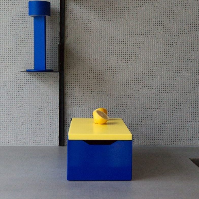 Powder-coated steel storage box - SOLIBOX - MYKILOS - polyethylene ...