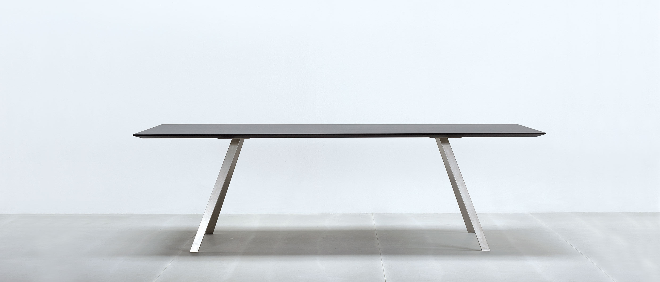 Contemporary table - LINO T - HUSSL - linoleum / rectangular / commercial