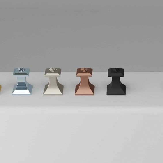 Contemporary robe hook - Versace Ceramics - metal / individual / bathroom