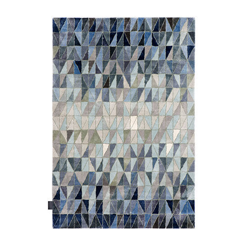 Contemporary rug - WEDGE - Asplund - geometric / wool / Tencel®