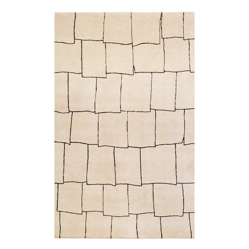 Contemporary rug - ROOFTOP PLATINUM - Asplund - geometric / wool / Tencel®