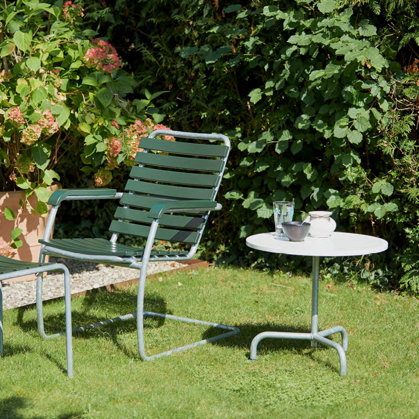 Contemporary side table - Atelier Alinea - sheet steel / galvanised ...