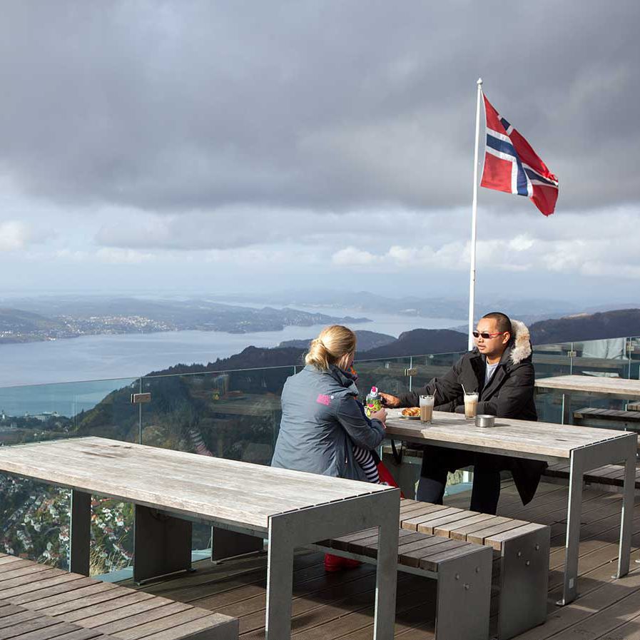 Contemporary table - VROOM - Vestre - COR-TEN® steel / galvanised steel ...