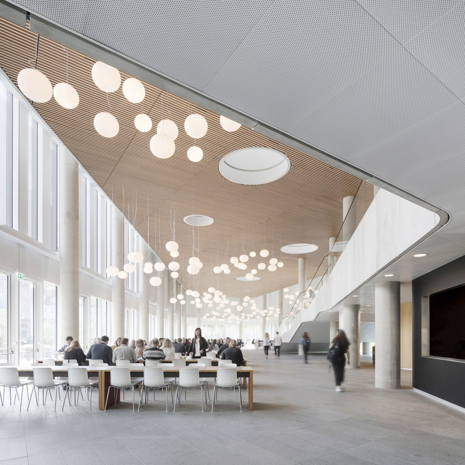 Aluminum suspended ceiling - DAMPA® Clip-In - DAMPA - steel / tile / indoor