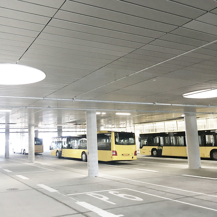 Steel suspended ceiling - DAMPA® Robust - DAMPA - panel / indoor