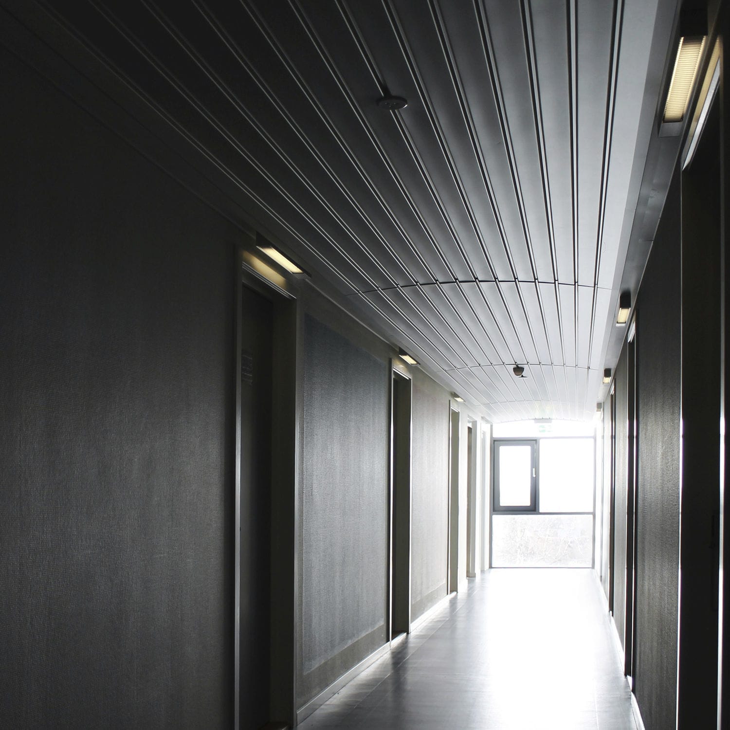 Aluminum suspended ceiling - DAMPA® 10/100/200/300 - DAMPA - panel ...