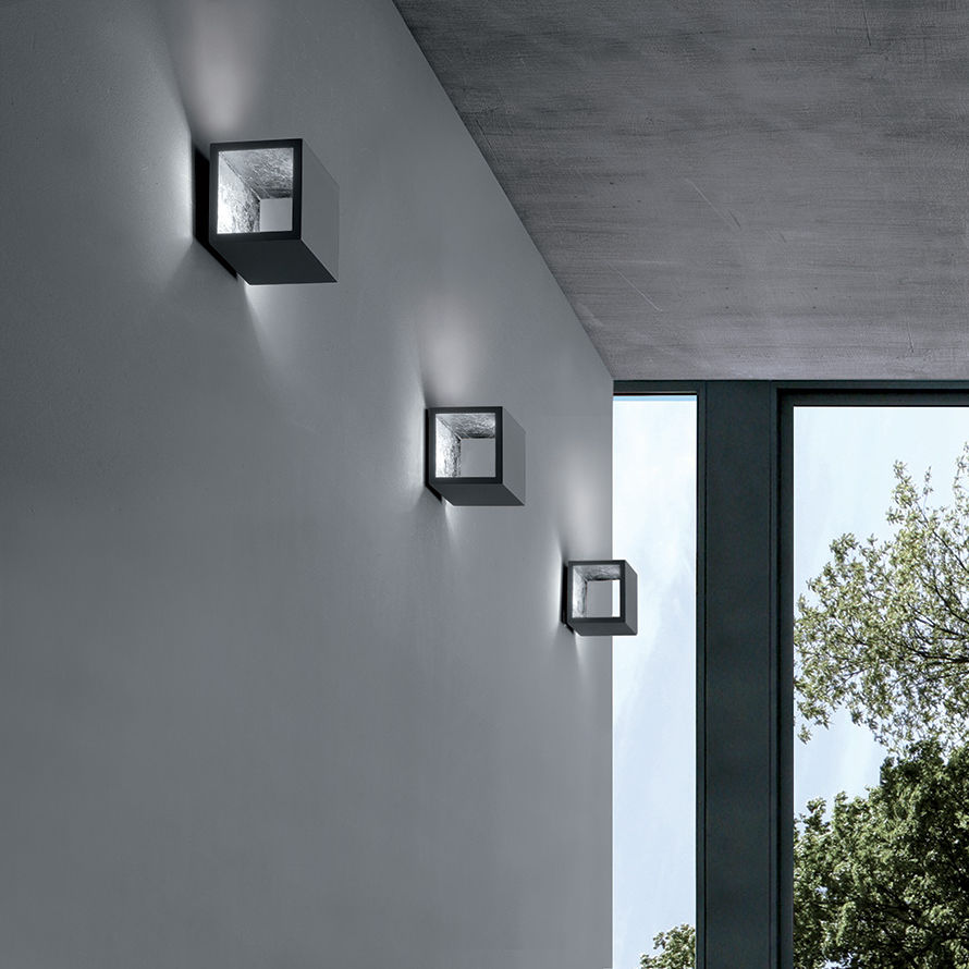 Contemporary wall light - CUBO - iconeluce.com - indoor / outdoor ...