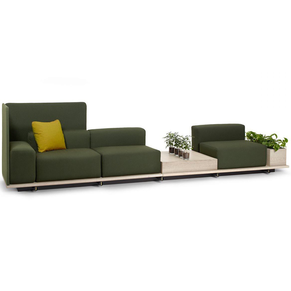 Modular sofa - MEET - OFFECCT - contemporary / fabric / leather