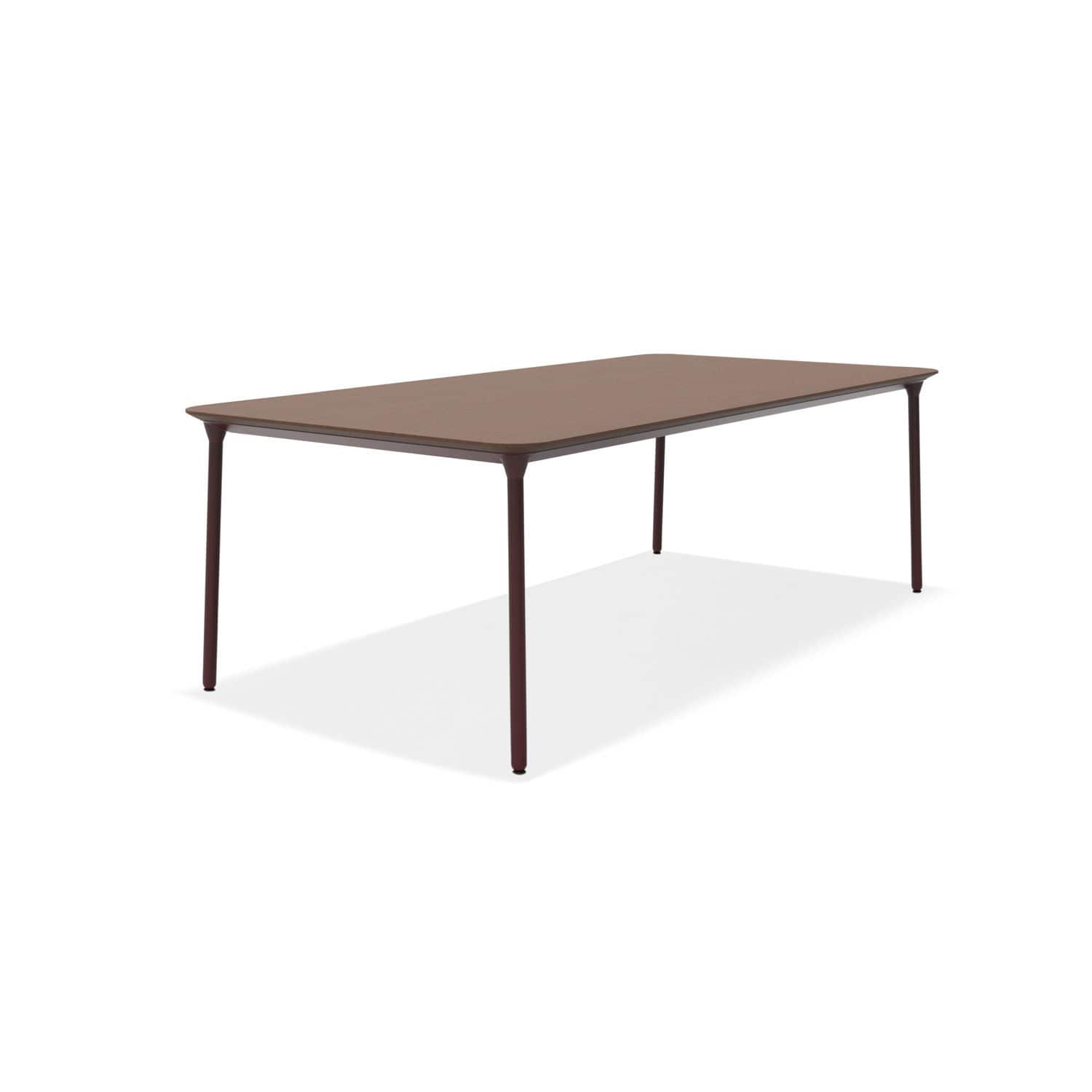 Contemporary table - PHOENIX - OFFECCT - wooden / aluminum / metal base
