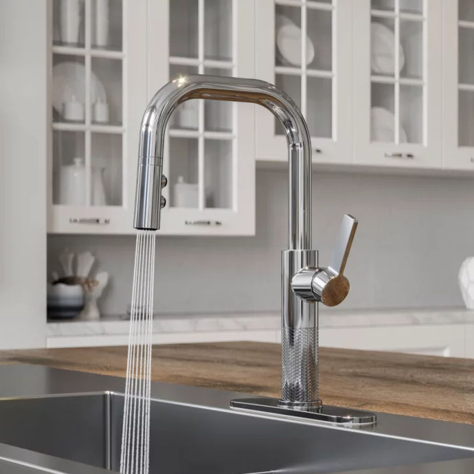 Countertop mixer tap - MONTAY - Pfister - metal / kitchen / 1-hole