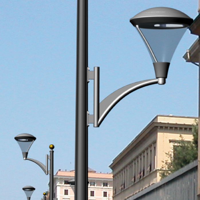 Urban lamp post - LEMAN LRA-9100 - ROS Iluminación - traditional ...