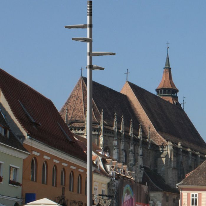 Urban lamp post - MEGA DRA/NL - ROS Iluminación - contemporary / metal ...