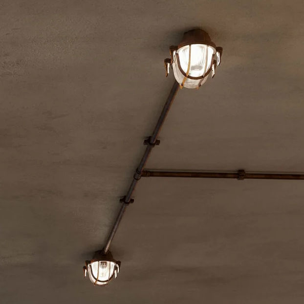 Traditional ceiling light - Marina - IL FANALE - round / oval / brass