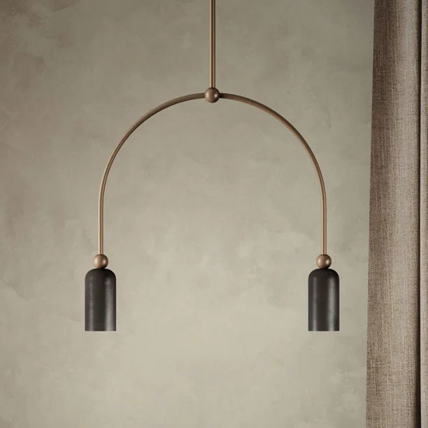 Pendant lamp - Madame - IL FANALE - brass / iron / contemporary