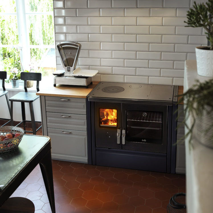 Wood range cooker - MÉLISSE 90 Hydro - DEVILLE - 1 burner / 1 oven ...