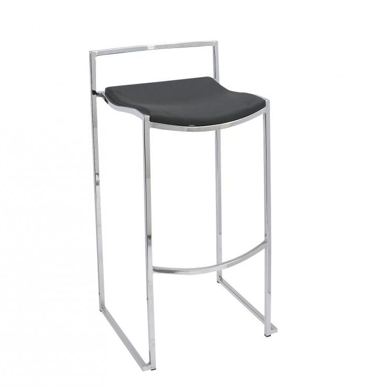 Contemporary bar stool - STILETTO - METAFOX - stainless steel base ...