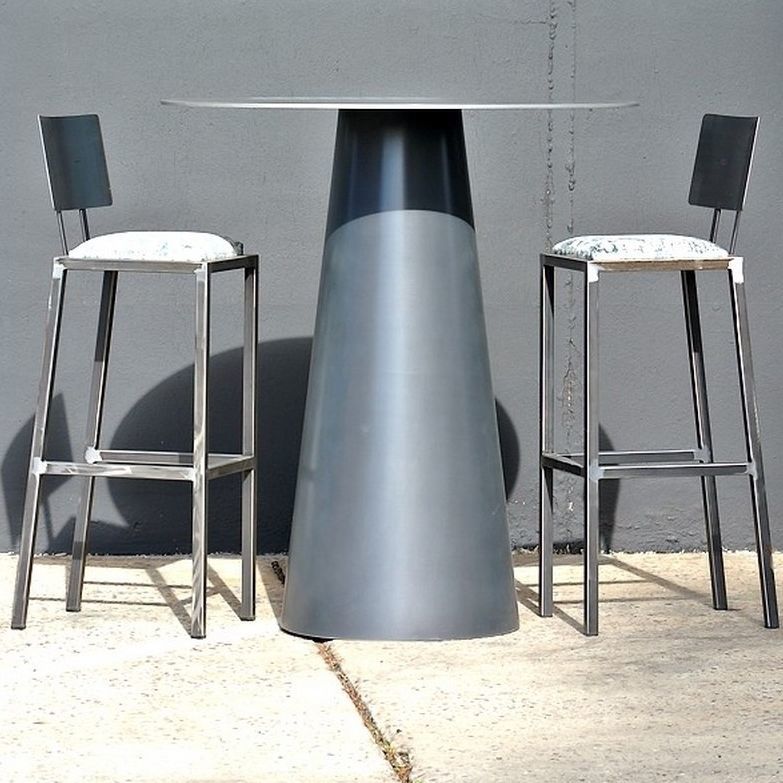 Contemporary high bar table - LOMBOK - TERRE ET METAL - thermo ...