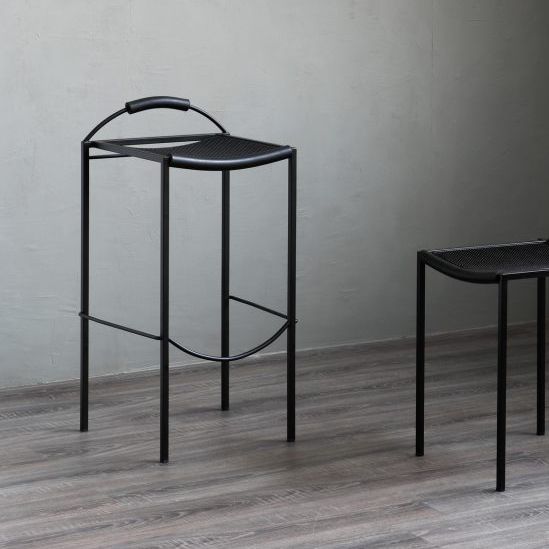 Contemporary bar stool - SGABELLO - ZEUS - black