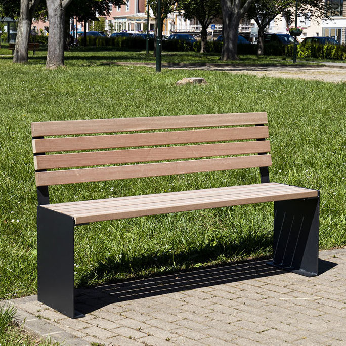 Contemporary public bench - 148-2 - ABES S.à r.l. Public Design ...