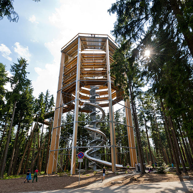 Curved slide - TREE TOP WALK LIPNO - atlantics GmbH - for playground ...