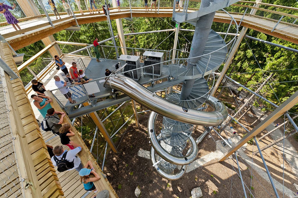 Curved slide - TREE TOP WALK LIPNO - atlantics GmbH - for playgrounds ...