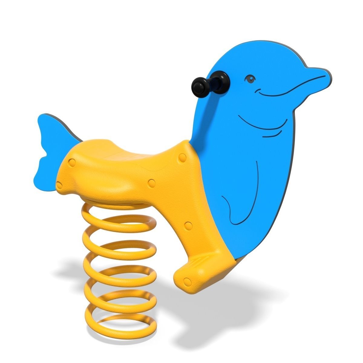 Metal spring rocker - 5103 - BUGLO Sp.zo.o. - HDPE / animal / 1-seat