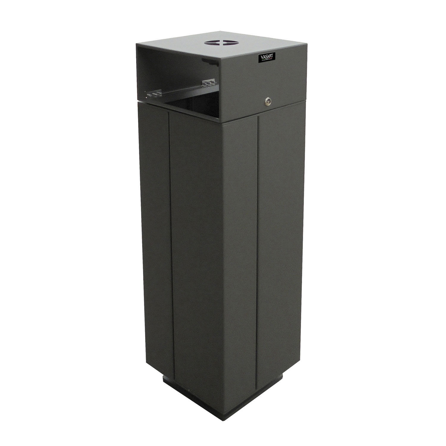 Public trash can - SIGMA - VASART URBAN DESIGN - painted metal / with ...