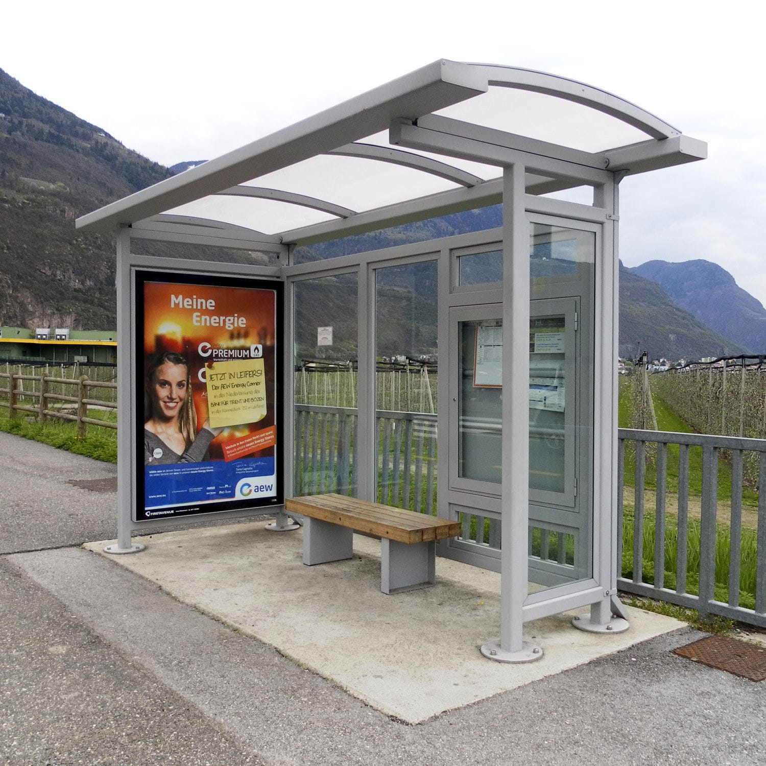 Aluminum bus shelter - LANCIA - VASART URBAN DESIGN - painted metal ...