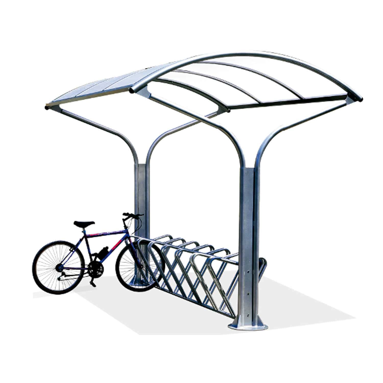 Polycarbonate canopy cycle shelter - MUSHI - VASART URBAN DESIGN - for ...