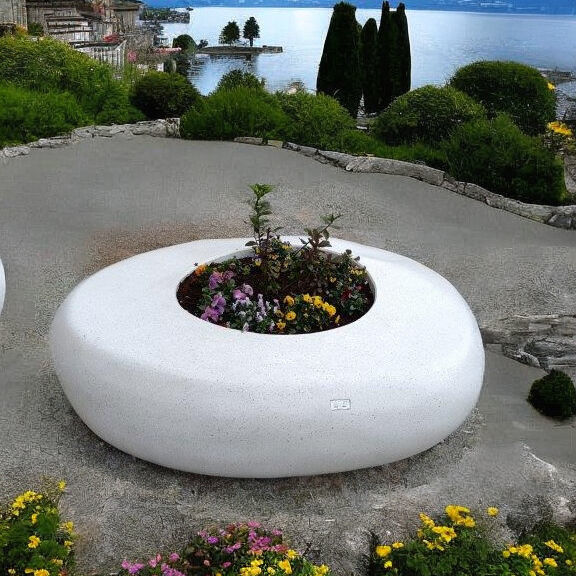 High-performance concrete planter - NUVOLA - VASART URBAN DESIGN ...