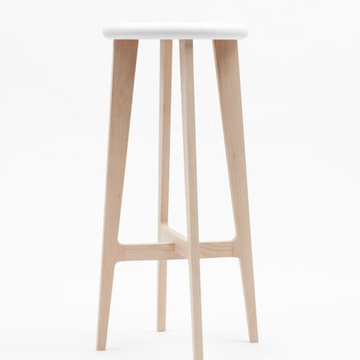 Minimal bar stool - LOCK & KEY - SOCA - beech base / for restaurant ...