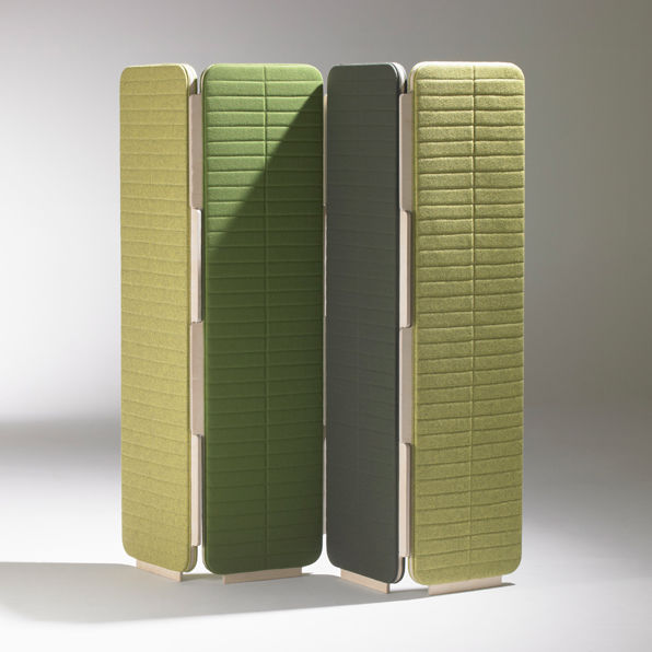 Contemporary screen - FRIZZ - SOCA - felt / commercial / adjustable