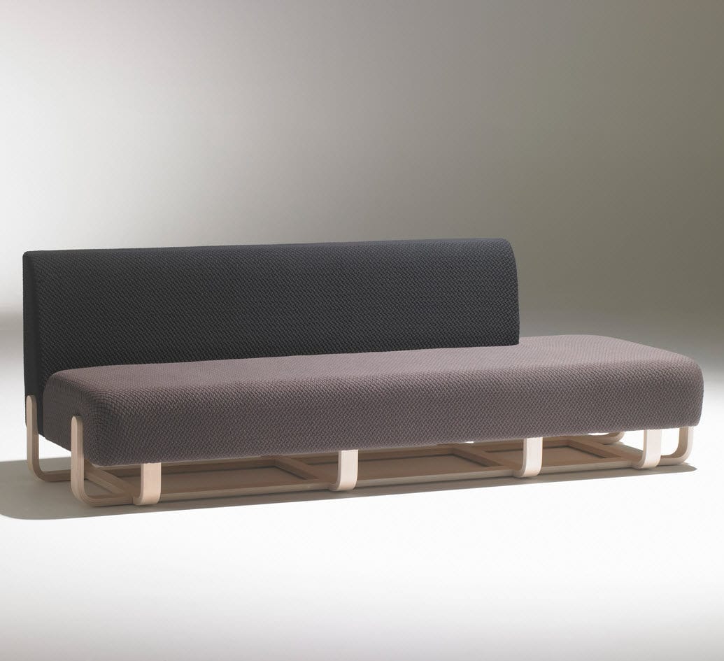 Modular upholstered bench - COUPLE - SOCA - contemporary / fabric ...