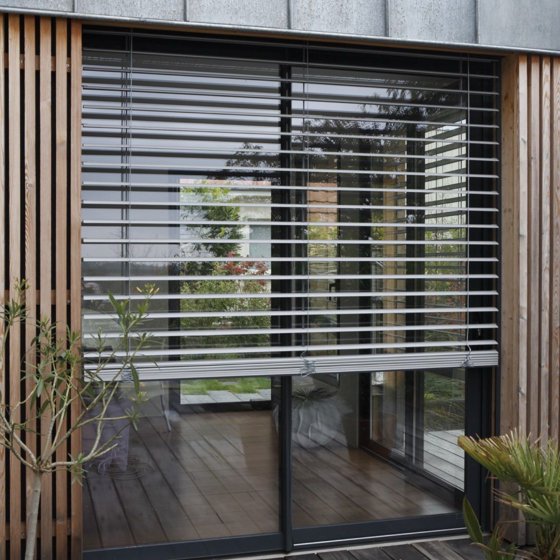 Aluminum solar shading - AL 80B / AL90Z - FRANCIAFLEX - for facade ...