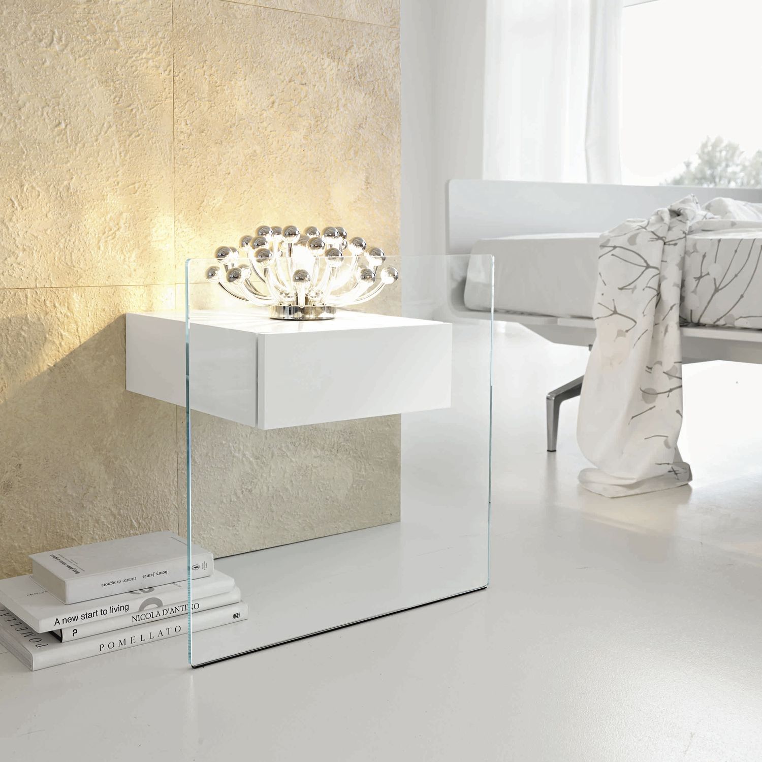 Contemporary side table - DO-MO - TONELLI Design - oak / lacquered wood ...