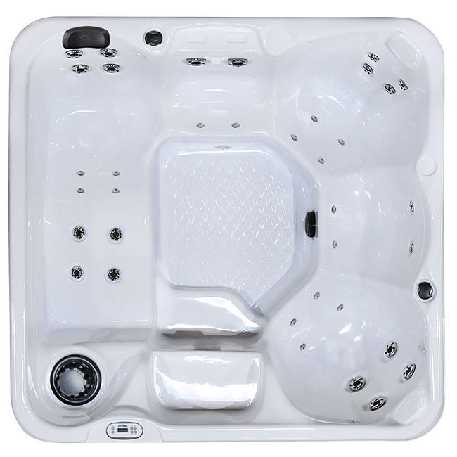 Above-ground hot tub - Hawaiian - Cal Spas - square / 6-person / acrylic